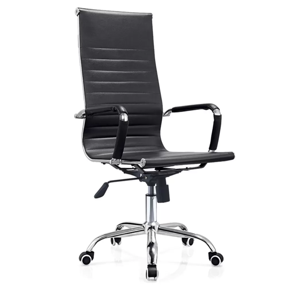 Cadeira Skylux Esteirinha Presidente - Base Giratória Cromada Cadeira Skylux Esteirinha Presidente - Base Giratória Cromada